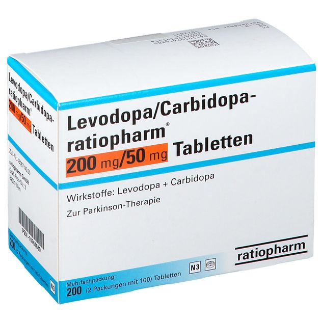 Levodopa/Carbidopa-ratiopharm® 200 mg/50 mg 200 St - shop-apotheke.com