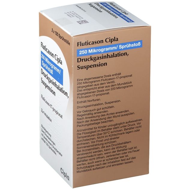 Fluticason Cipla 250 Mikrogramm/Sprühstoß 2 St - shop-apotheke.com