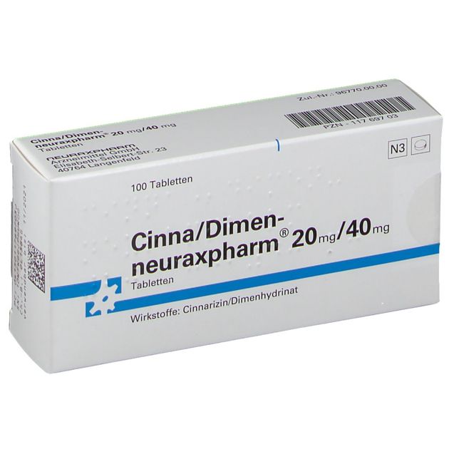 Cinna/Dimen-neuraxpharm® 20 mg/40 mg 100 St - shop-apotheke.com