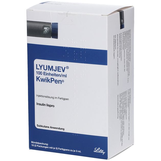 LYUMJEV 100 E/ml KwikPen Inj.-Lsg.im Fertigpen 10x3 ml - shop-apotheke.com