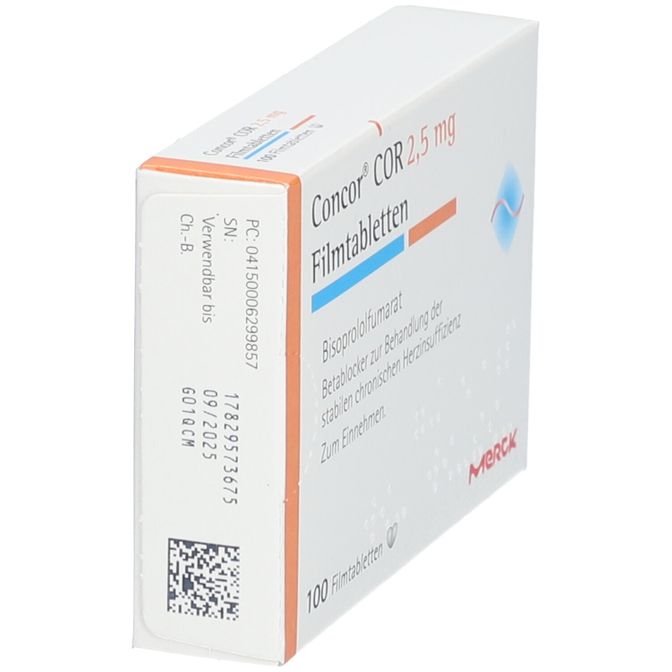 Concor® COR 2,5 mg 100 St - shop-apotheke.com