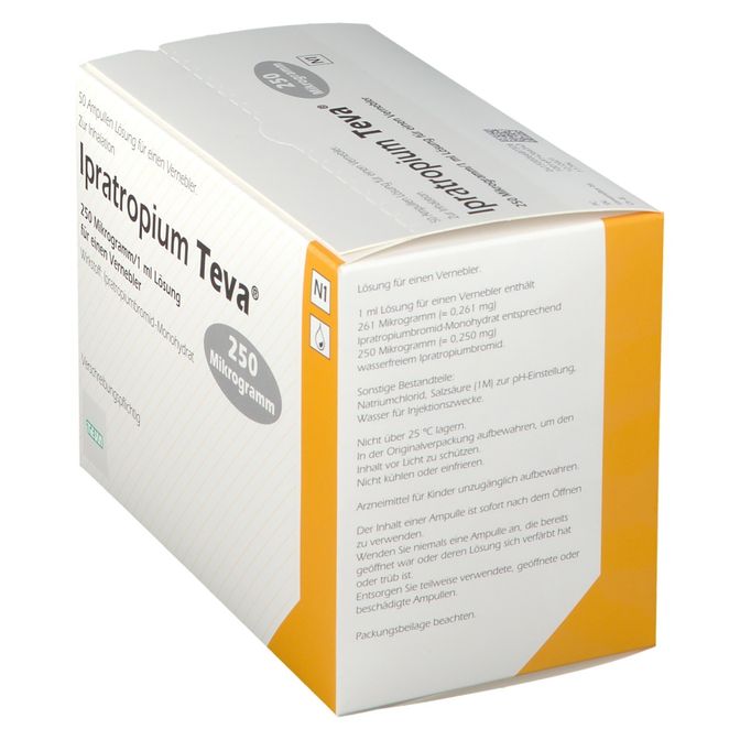 Ipratropium Teva® 250 µg/1 ml 50x1 ml - shop-apotheke.com
