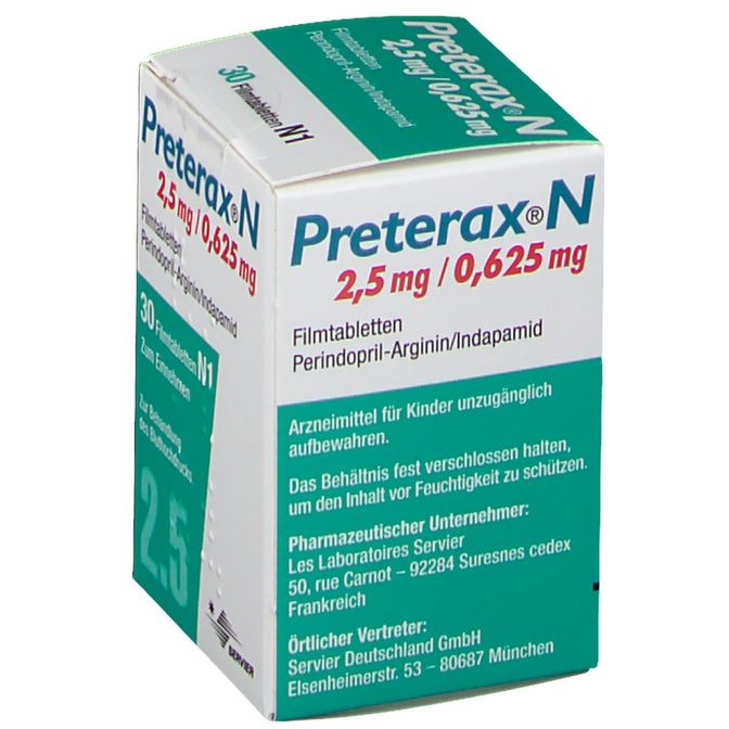 Preterax® N 2,5 mg/0,625 mg 30 St - shop-apotheke.com