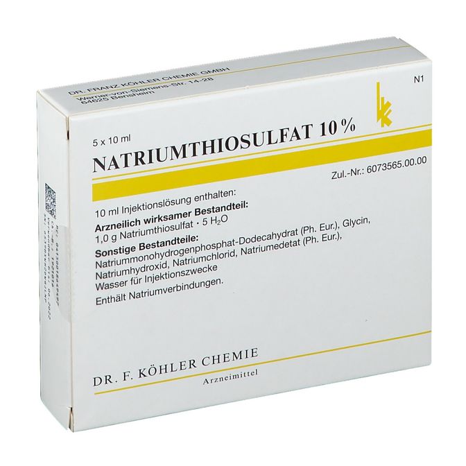 NATRIUMTHIOSULFAT 10 % 5x10 ml - shop-apotheke.com