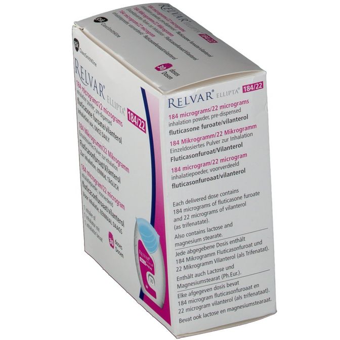 RELVAR® ELLIPTA® 184 Mikrogramm/22 Mikrogramm 1x30 St - shop-apotheke.com