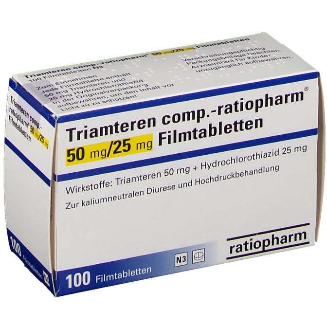 Triamteren comp.-ratiopharm® 50 mg/25 mg 100 St - shop-apotheke.com