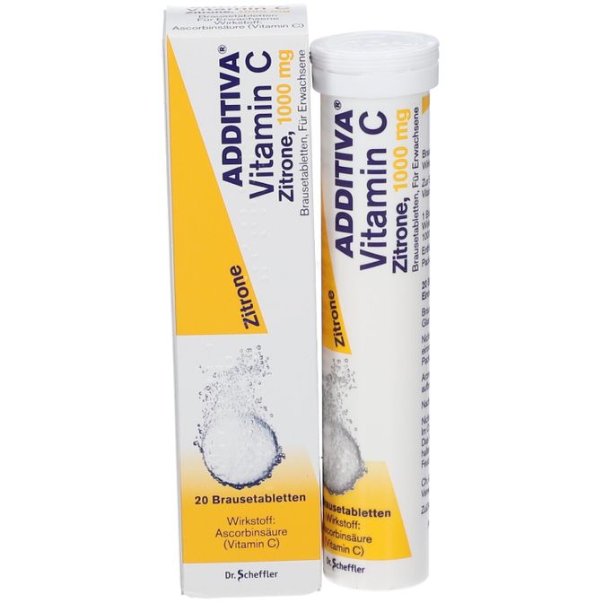 Additiva Vitamin C 1 g Brausetabletten 20 St - shop-apotheke.com