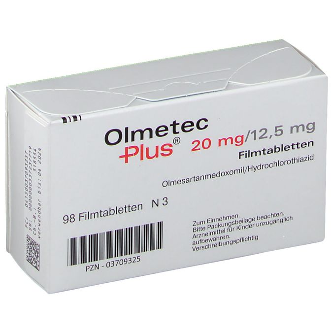 Olmetec Plus® 20 mg/12,5 mg 98 St - shop-apotheke.com