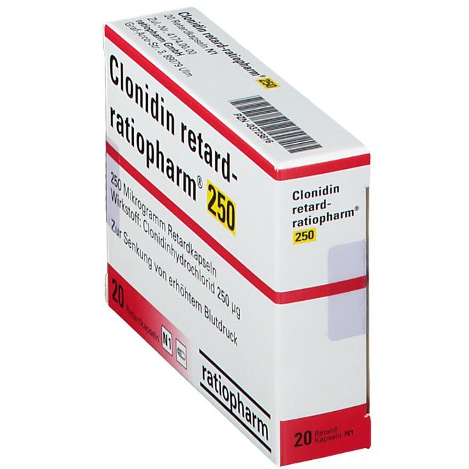 Clonidin retard-ratiopharm® 250 20 St - shop-apotheke.com