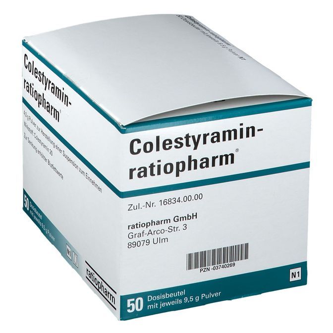 Colestyramin-ratiopharm® 50 St - shop-apotheke.com