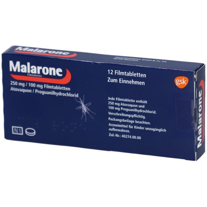 Malarone®250 mg/100 mg 12 St - shop-apotheke.com