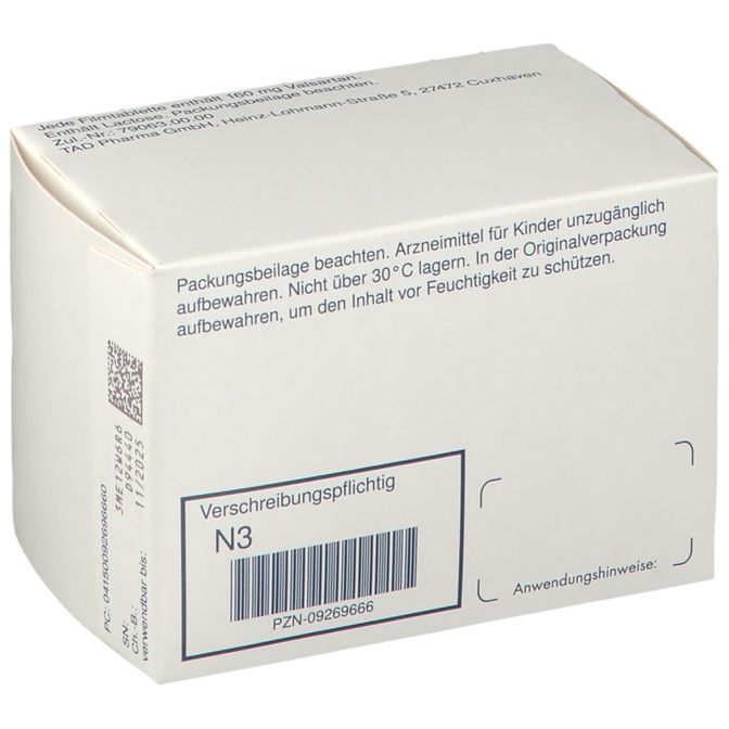 Valsacor® 160 mg 98 St - shop-apotheke.com
