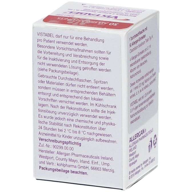 Vistabel 4 Allergan-E./0,1 ml 50E. P.Z.H.E. 1 St - shop-apotheke.com