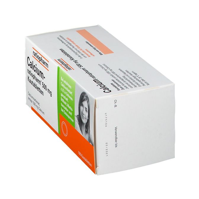 Calcium-ratiopharm® 500 mg 100 St - shop-apotheke.com