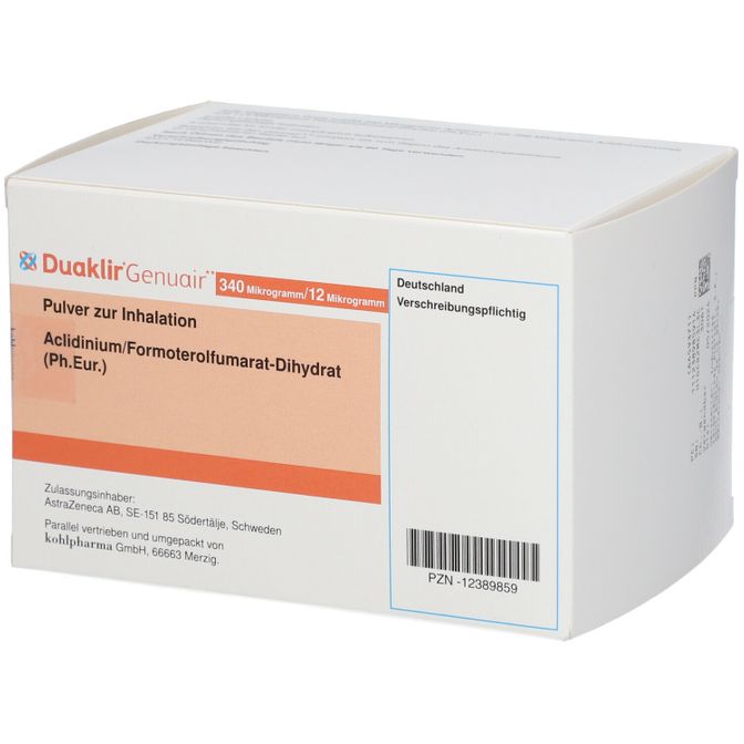DUAKLIR Genuair 340 µg/12 µg Plv.z.Inhalation 60ED 3 St - shop-apotheke.com