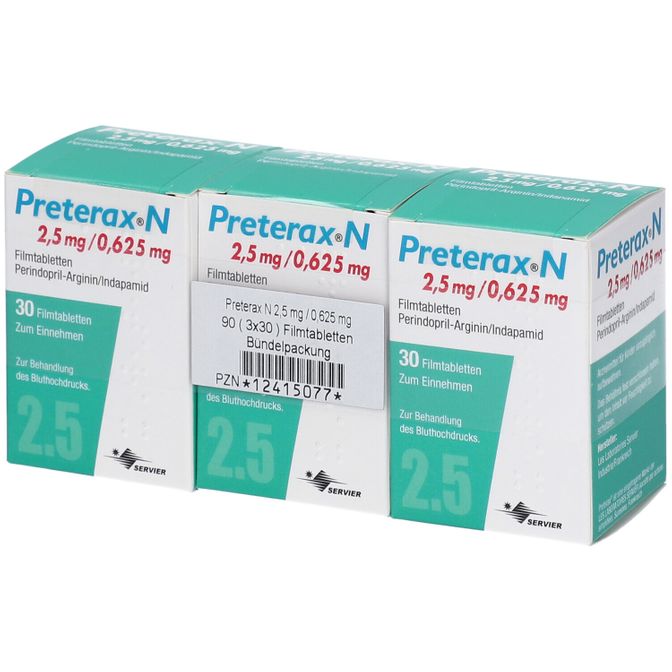 Preterax N 2,5 mg/0,625 mg 90 St - shop-apotheke.com