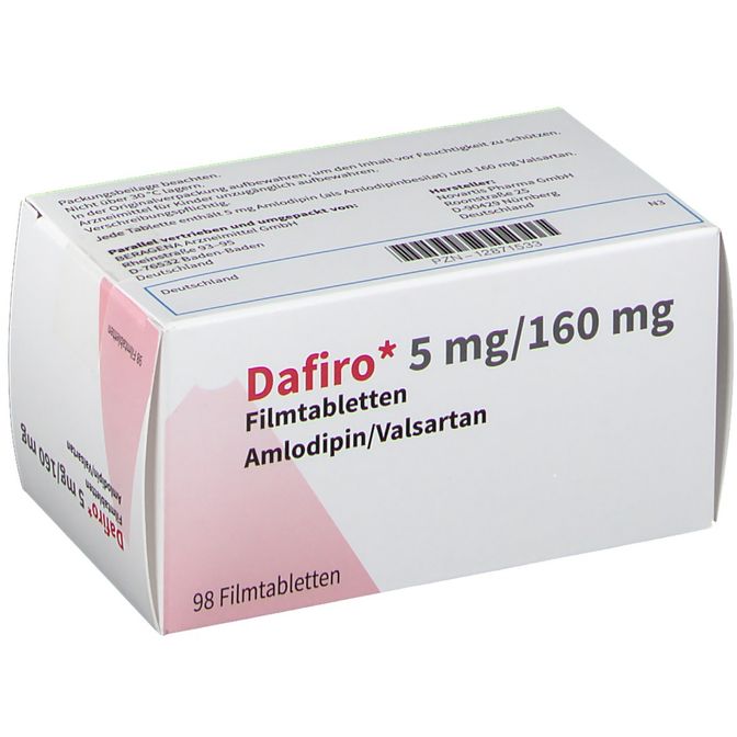 Dafiro® 5 mg/160 mg 98 St - shop-apotheke.com