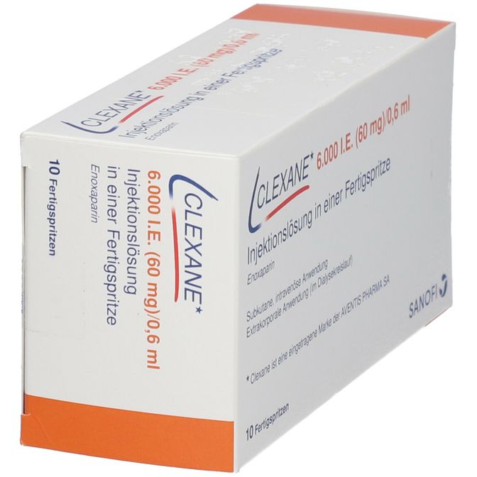Clexane 6.000 I.E. 60 mg/0,6 ml 10 St - shop-apotheke.com