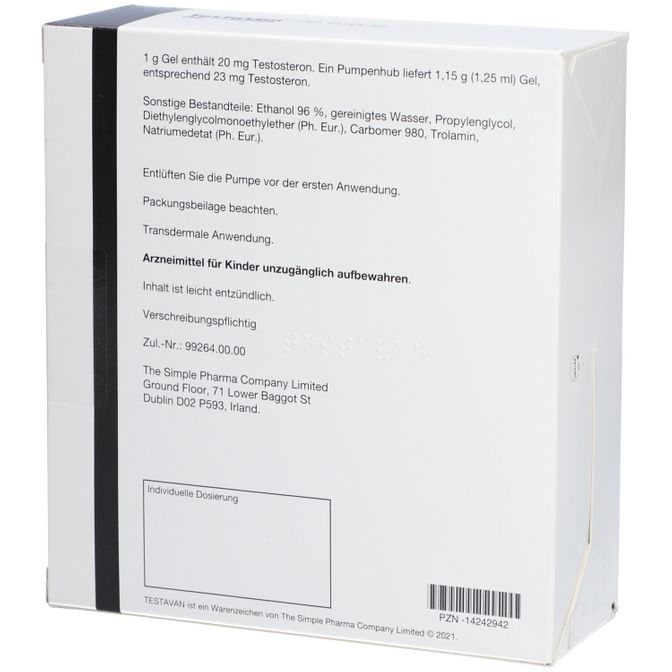 Testavan® 20 mg/g 3 St - shop-apotheke.com