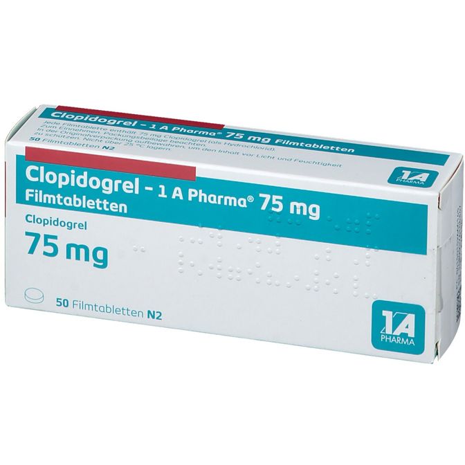 Clopidogrel - 1 A Pharma® 75 mg 50 St - shop-apotheke.com