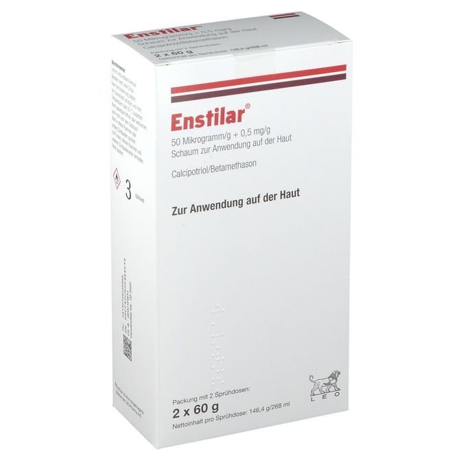 Enstilar 50 µg/g + 0,5 mg/g Schaum Z.Anw.A.D.Haut 2x60 g - shop ...