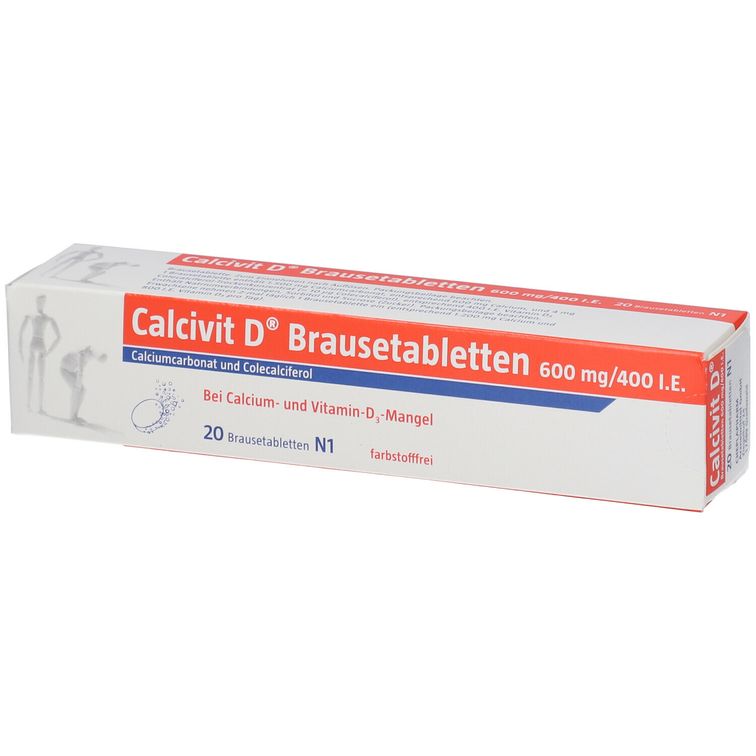 Calcivit D® Brausetabletten, 600 mg/400 I.E. 20 St - shop-apotheke.com