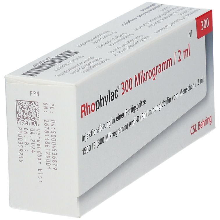 Rhophylac® 300 µg/2 ml 1x2 ml - shop-apotheke.com