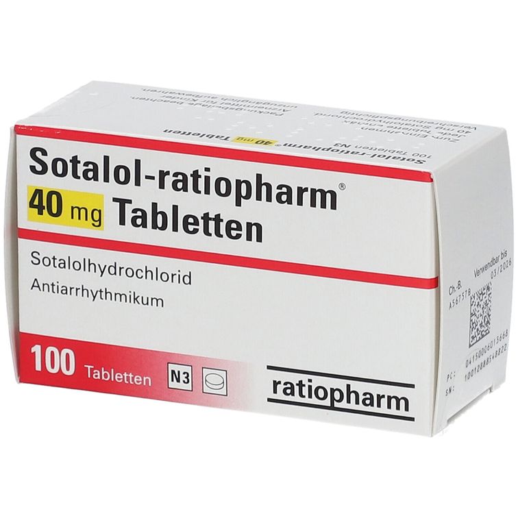 Sotalol-ratiopharm® 40 mg 100 St - shop-apotheke.com