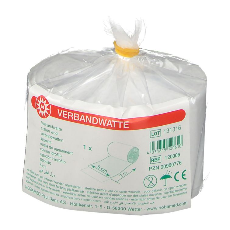 Verbandwatte gerollt 6 cm x 2 m 1 St - shop-apotheke.com