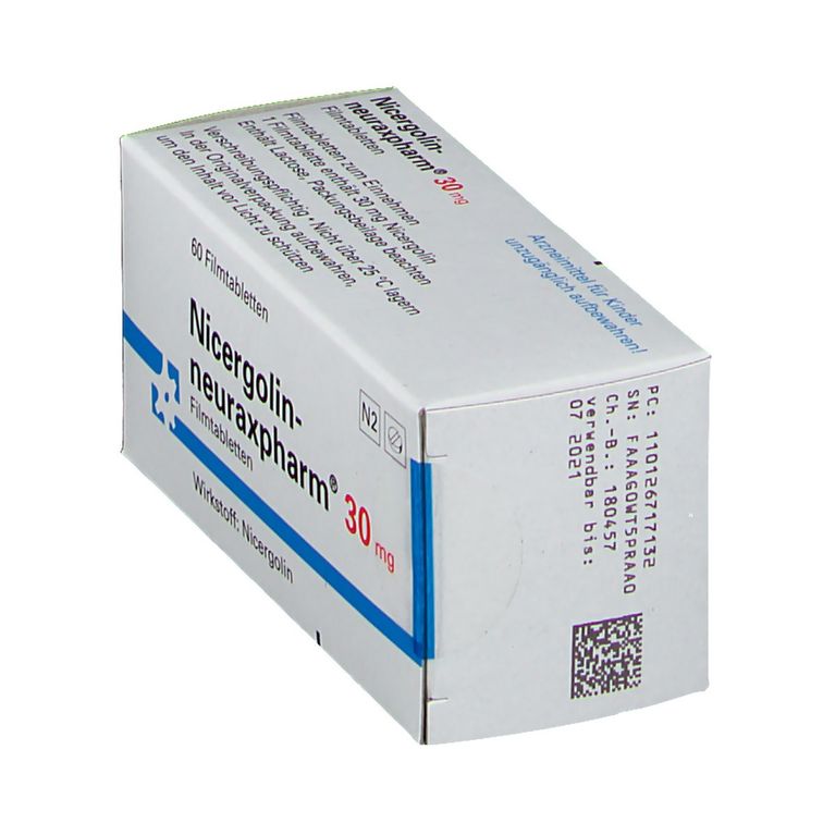 Nicergolin-neuraxpharm® 30 mg 60 St - shop-apotheke.com