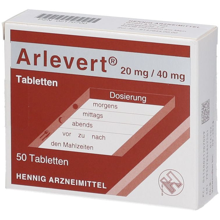 Arlevert® 20 mg/40 mg 50 St - shop-apotheke.com