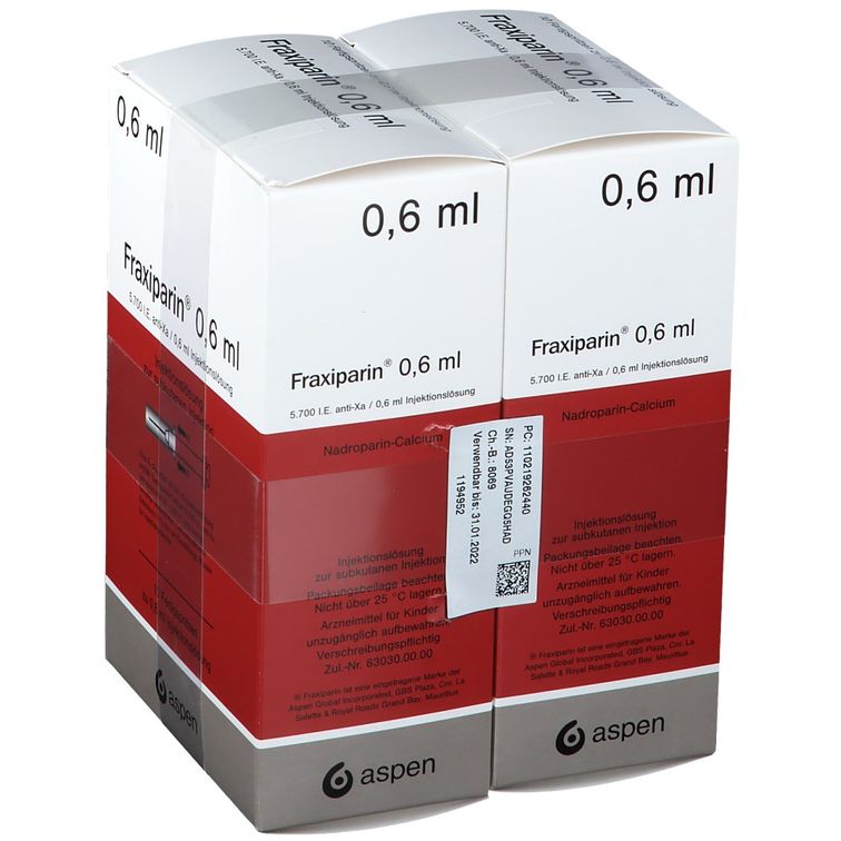 Fraxiparin® 0,6 ml 20x0,6 ml - shop-apotheke.com