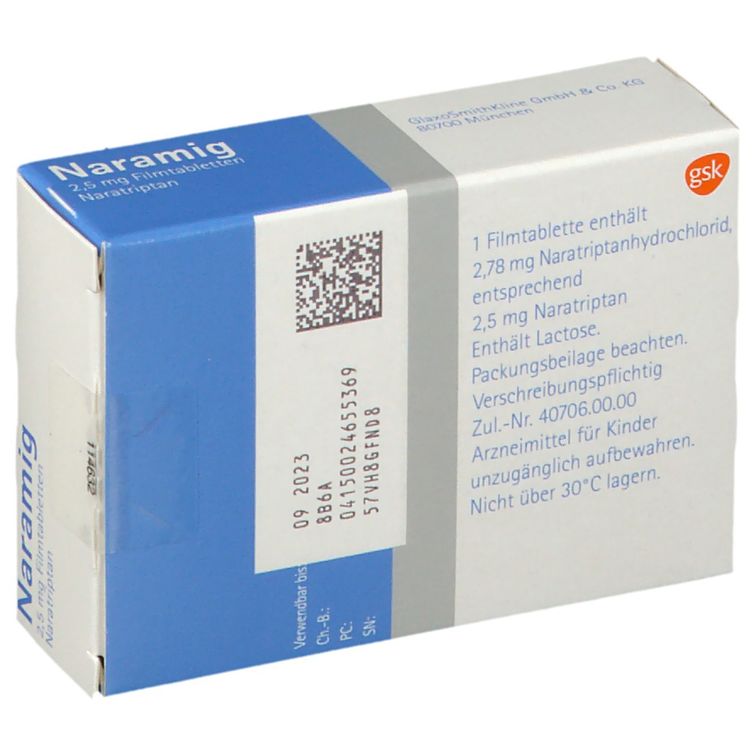 Naramig® 2,5 mg 12 St - shop-apotheke.com