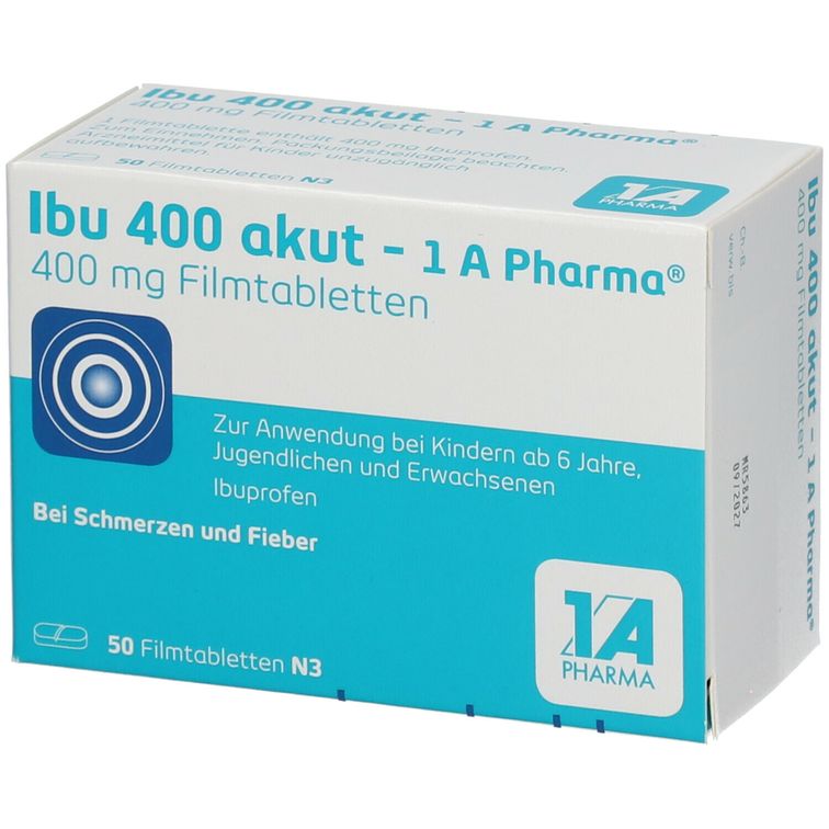 Ibu 400 akut - 1 A Pharma® 50 St - shop-apotheke.com