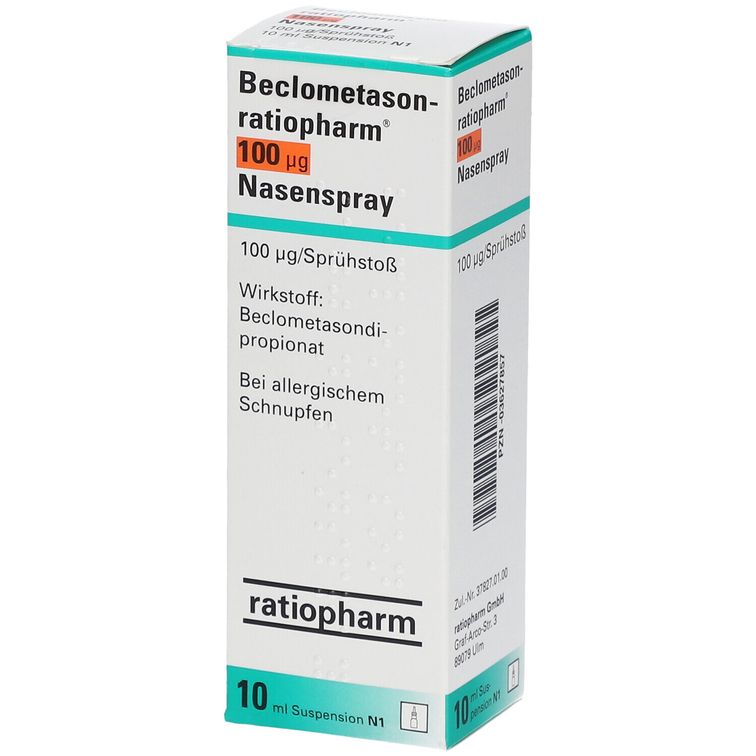 Beclometason-ratiopharm® 100 μg 1 St - shop-apotheke.com