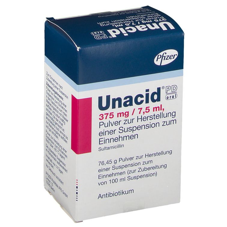 Unacid® PD oral 375 mg/7,5 ml 100 ml - shop-apotheke.com