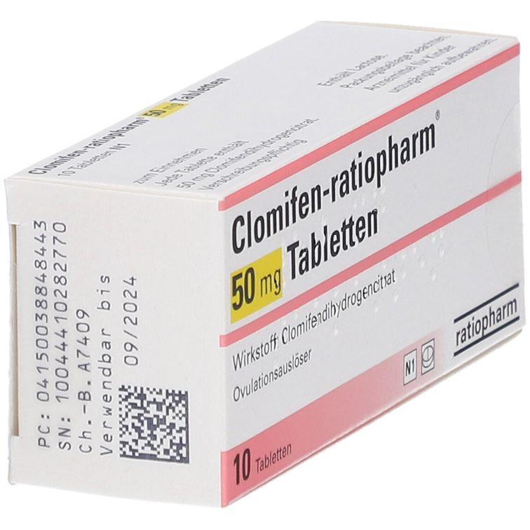 Clomifen-ratiopharm® 50 mg 10 St - shop-apotheke.com