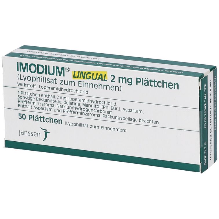 IMODIUM® LINGUAL 2 mg Plättchen 50 St - shop-apotheke.com