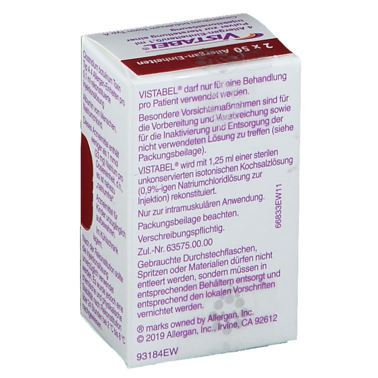Vistabel® 2x50 Allergan-Einheiten 1 St - shop-apotheke.com