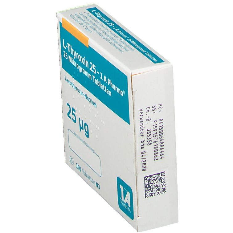 L-Thyroxin 25 - 1 A Pharma® 100 St - shop-apotheke.com