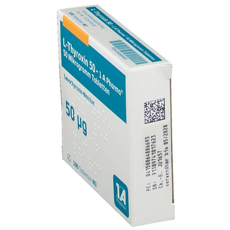 L-Thyroxin 50 - 1 A Pharma® 100 St - shop-apotheke.com