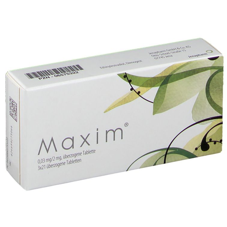Maxim® 0,030 mg/2 mg 63 St - shop-apotheke.com