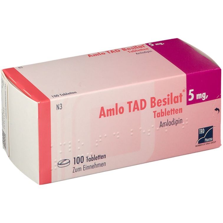 Amlo TAD Besilat® 5 mg 100 St - shop-apotheke.com