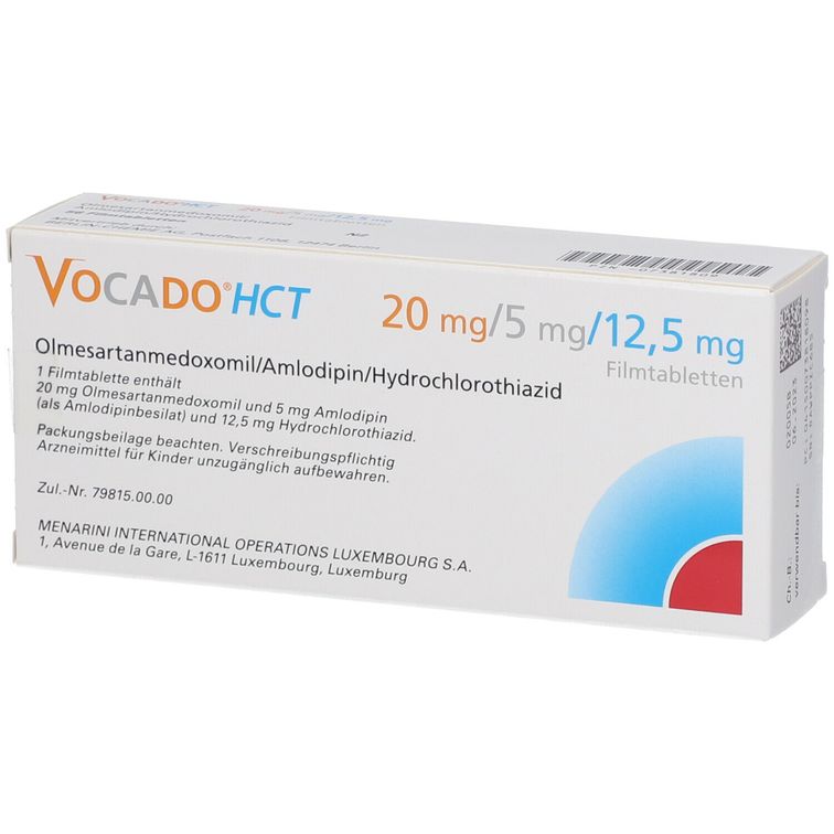 Vocado®HCT 20 mg/5 mg/12,5 mg 56 St - shop-apotheke.com