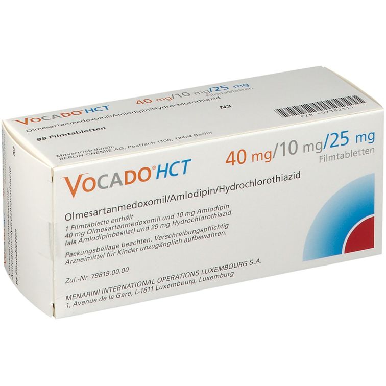 Vocado®HCT 40 mg/10 mg/25 mg 98 St - shop-apotheke.com