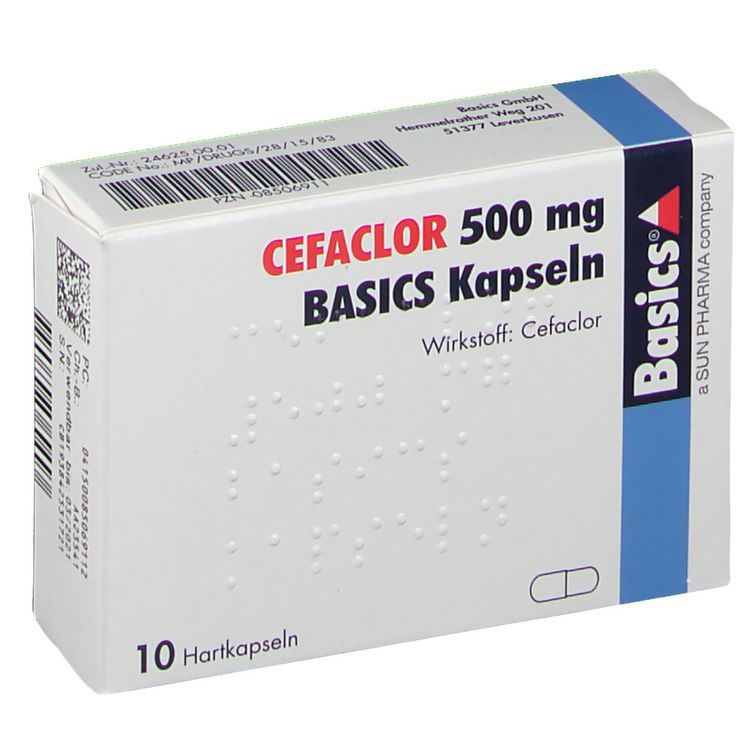 CEFACLOR 500 mg BASICS 10 St - shop-apotheke.com