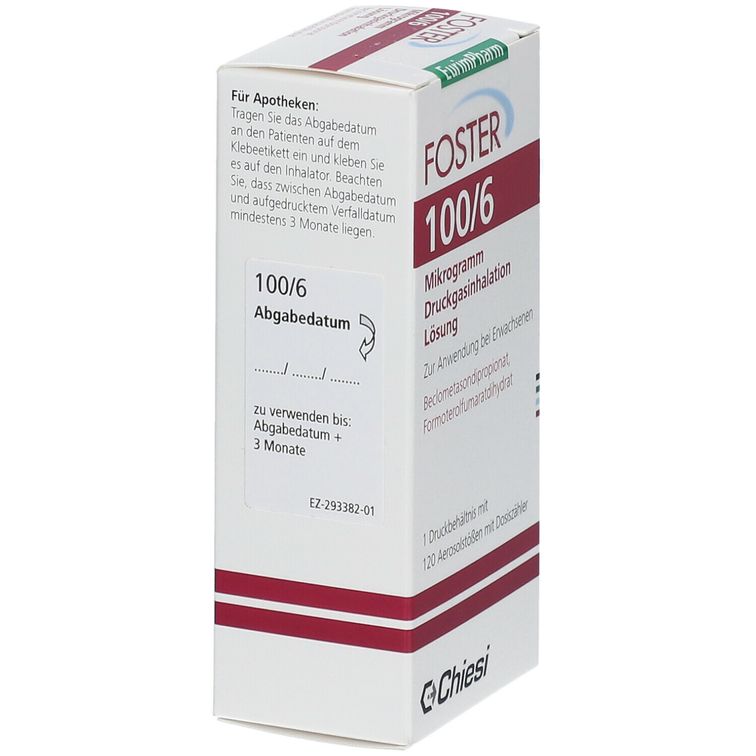 Foster 100/6 µg 120 Hub Dosieraerosol 1 St - shop-apotheke.com
