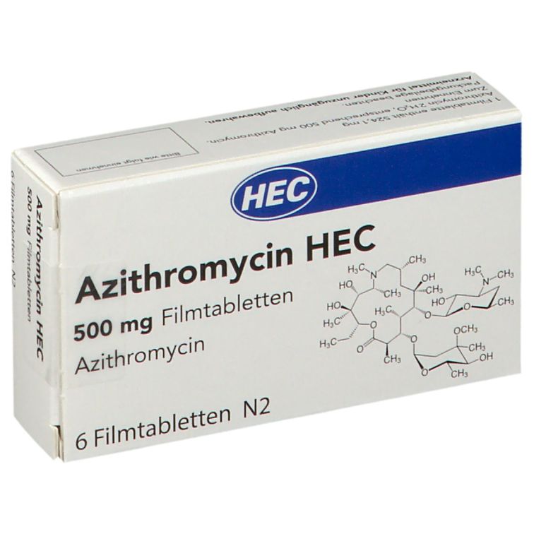 Azithromycin HEC 500 mg 6 St - shop-apotheke.com