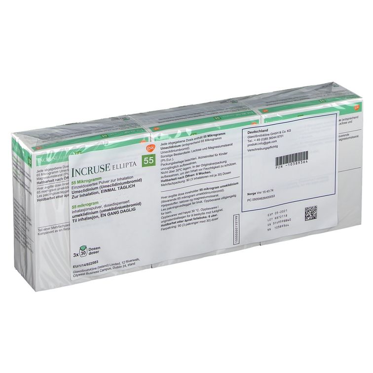 INCRUSE ELLIPTA 55 µg 3 St - shop-apotheke.com