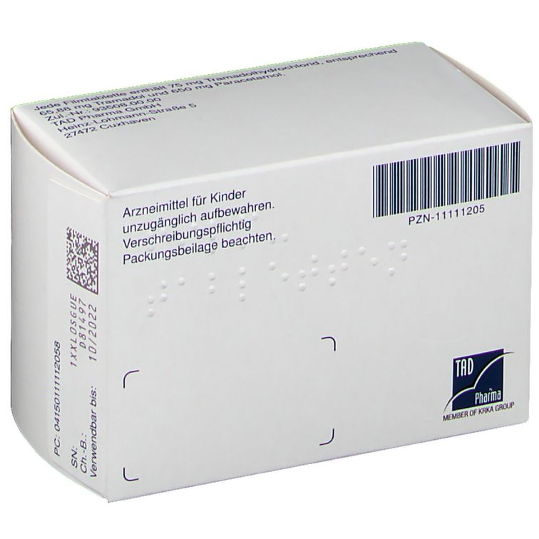 Tramabian® 75 mg/650 mg 50 St - shop-apotheke.com